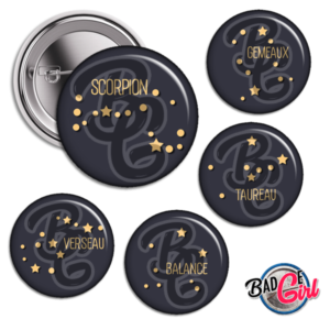 12 Images pour BADGES 56mm • BG00096 • Constellations · BadgeGirl®